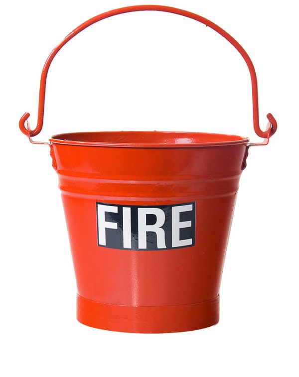 Fire Bucket and Lid – Metal - Reliance Firetech