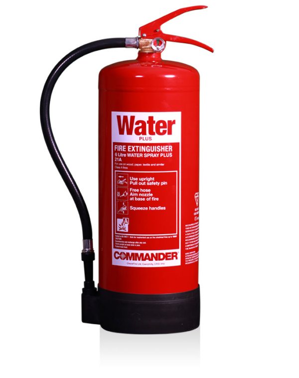 Commander 6ltr Water Plus Spray Fire Extinguisher - Reliance Firetech